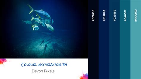 Ocean Water Colour Inspiration By Devon Pixels
