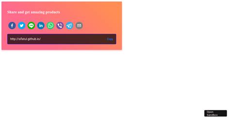 React Share Social Codesandbox React Share Social Codesandbox
