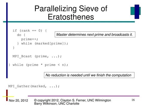 Ppt Efficient Parallelization Of Sieve Of Eratosthenes Algorithm For Finding Prime Numbers