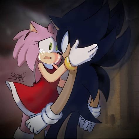 Dark Super Sonic And Amy