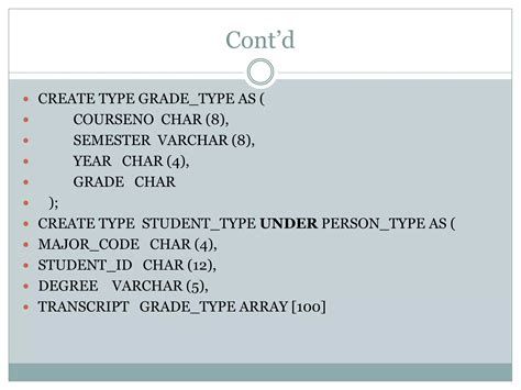 Object Oriented Database Concepts Pptx
