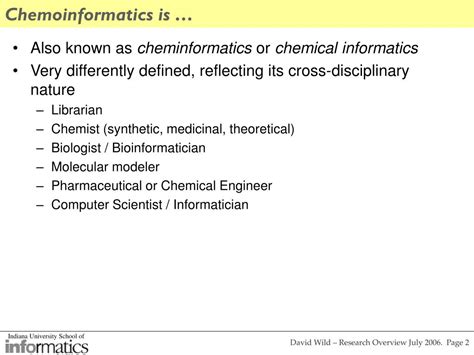ppt introducing chemoinformatics powerpoint presentation free