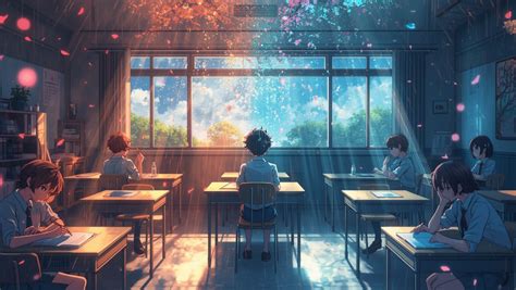 Free Magical Classroom Dreams Photo Anime Illustration Fantasy