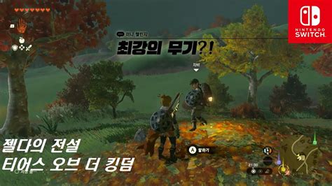 [switch]젤다의 전설 티어스 오브 더 킹덤 미니 챌린지 최강의 무기 동추낙 마구간 Youtube