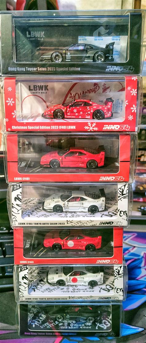 Finally Completed All Standard Releases Of Inno64 F40 Lbwk R Diecast