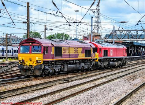 66070 Doncaster Class 66 In Ews Goldmarroon Livery Alexander