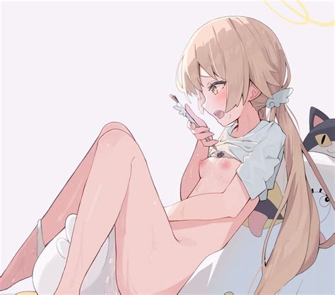 Hifumi Peroro And Wavecat Blue Archive Drawn By Sonoji Danbooru