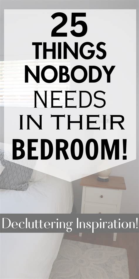 Things To Declutter In Your Bedroom Decluttering Inspiration Declutter Bedroom Tidy Bedroom
