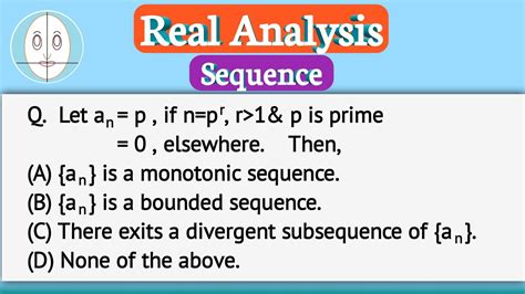 sequence real analysis mathematics question solution youtube