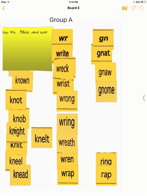 Your Smarticles Super Sorting Strategy Word Sorts Gone Paperless