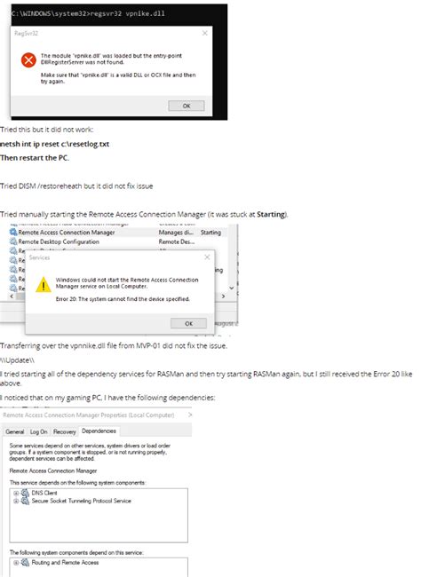 Unable To Connect To Vpn Windows Spiceworks Community