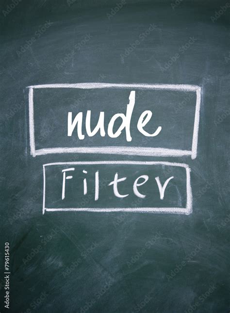 Filter Nude Contents Search Interface On Blackboard Stock Foto Adobe Stock
