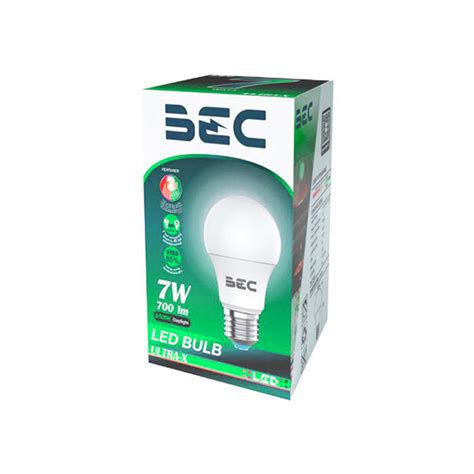 Bec Ultra X 7w Cw หลอดไฟ Led Bec Ultra X ขั้วเกลียว E27 ขนาด 7 วัตต์