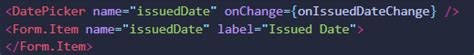 🧐 问题 How To Use `datepicker` Inside `formitem` With Defaultinitial