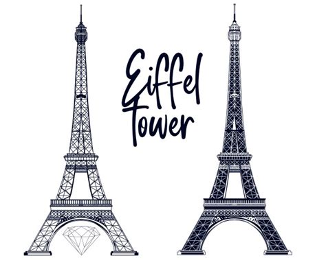Eiffel Tower Royalty Free Vector Image VectorStock