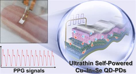 Ultrathin Self Powered Heavy Metal Free CuInSe Quantum Dot Photodetectors For Wearable Health