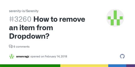 How To Remove An Item From Dropdown · Issue 3260 · Serenity Isserenity · Github