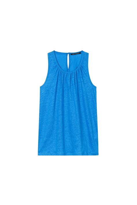Top Without Sleeves Azur Lessentiel Par Mf