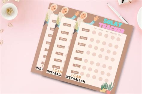 Prayer Solat Salah Tracker Printable Etsy