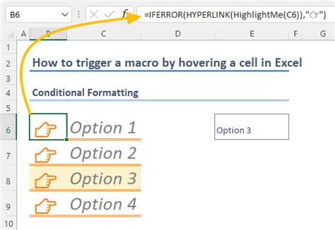 How To Trigger A Macro By Hovering Over A Cell In Excel