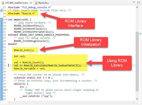 tutorial creating and using rom libraries with gnu build tools mcu on eclipse
