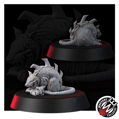 3d Printable Chaos Rat Mutants By Wargame Exclusive