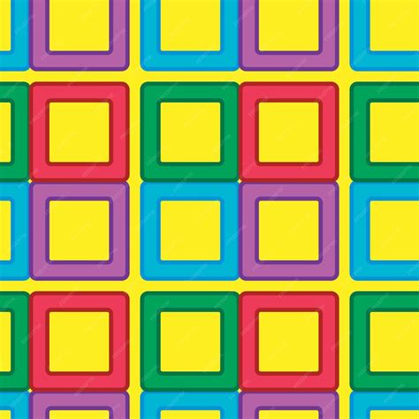 Free Vector Colorful Geometric Square Pattern