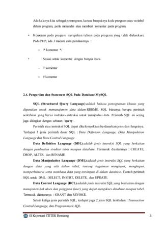 Laporan Praktikum Rekayasa Software Php Dan Mysql PDF