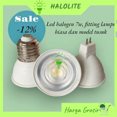 Jual LED Halogen COB Watt Putar E Volt Shopee Indonesia