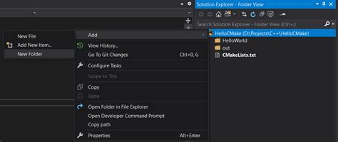 vs2019 and cmake