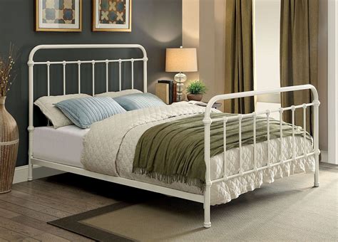 Amazon White Metal Queen Bed Frame At Karl Poirier Blog
