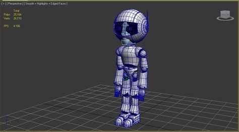 Biped로 조작된 로봇 1 3d 모델 40 Obj Max Fbx Unknown Free3d