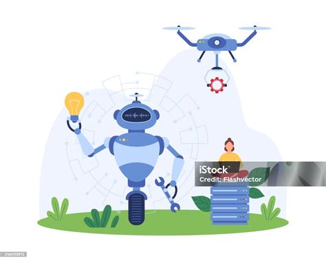 Ai 서비스 및 도구를 활용한 창의적 아이디어의 창작 및 개발 기술 지원 Ai 프롬프트에 대한 스톡 벡터 아트 및 기타 이미지 Ai 프롬프트 Brand Name