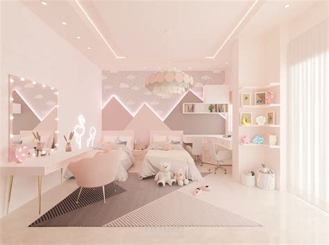 Girls Bed Room Design تصميم غرفة نوم للفتيات مستقل