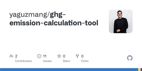 Github Yaguzmang Ghg Emission Calculation Tool