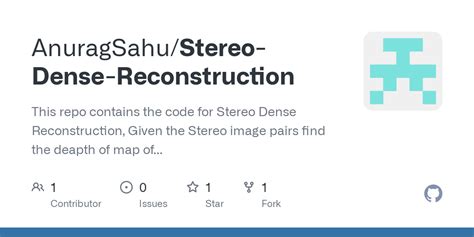 Github Anuragsahustereo Dense Reconstruction This Repo Contains The Code For Stereo Dense