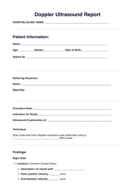 Pelvic Ultrasound Report Template