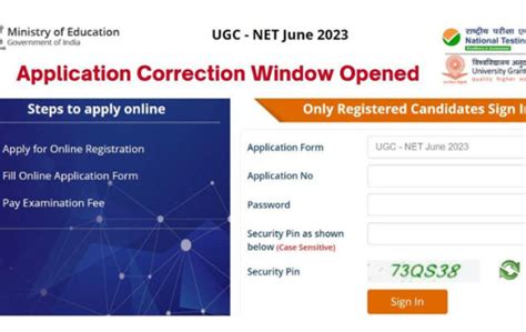 Ugc Net 2023 Application Window Opened