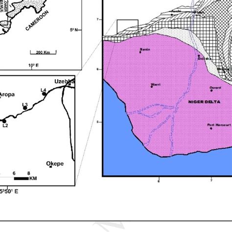 A Geological Map Of Nigeria Showing Location Of Anambra Basin And