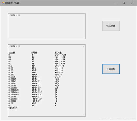 c 可视化——lr语法分析器 用c 构造一个lr 1 分析器 csdn博客