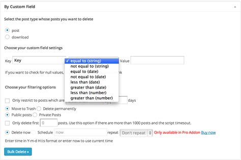 Bulk Delete Posts By Custom Field Bulk WP Bulk Delete Posts By Custom Field Bulk WP