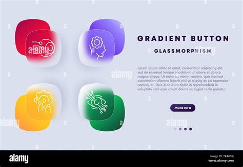 Biometric Scanners Icon Set Biometric Identification Security