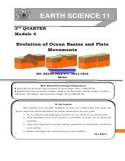 Earth Science Q Module With Answers Pdf EARTH SCIENCE Nd QUARTER Module Evolution Of