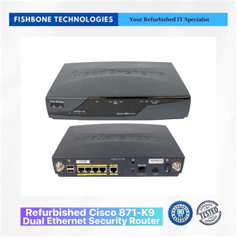 refurbished cisco 871 k9 dual ethernet security router