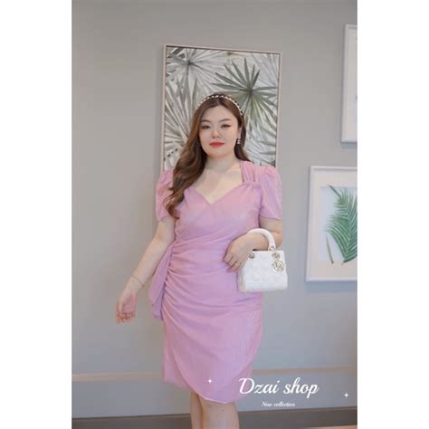 เดรสออกงานสาวอวบอ้วน Dzaishop636 Thaipick