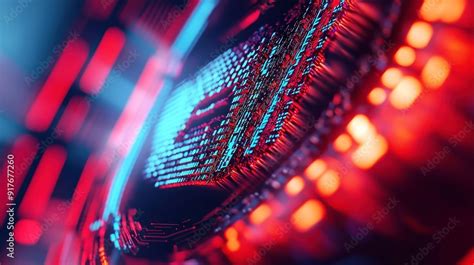 Innovative Machine Learning Display Showcasing Abstract Algorithmic