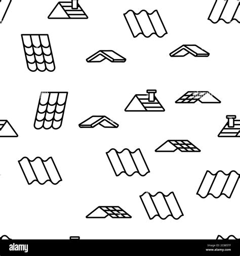 Roof Construction Vector Seamless Pattern Stock Vector Image And Art Alamy