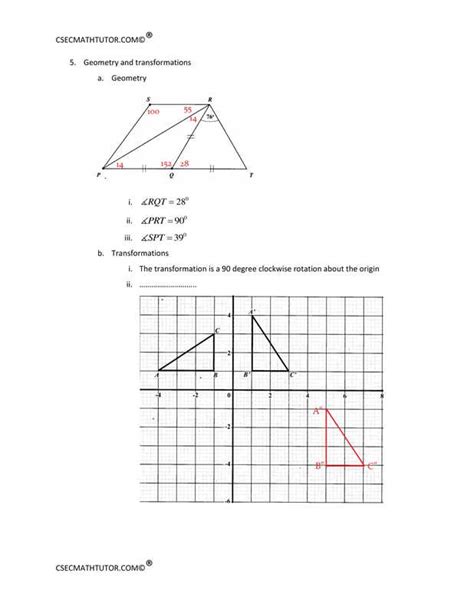 Csec Mathematics May 2017 Solutions Csec Math Tutor
