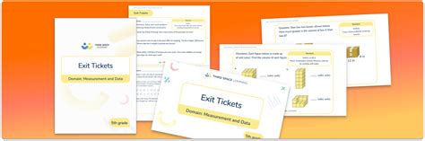 [free] grade 5 measurement and data exit tickets third space learning