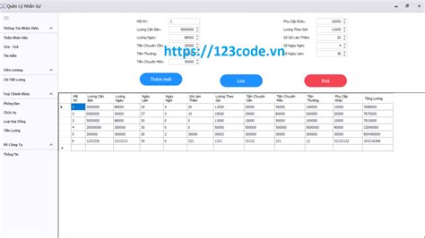 source code quản lý nhân sự data accsec
